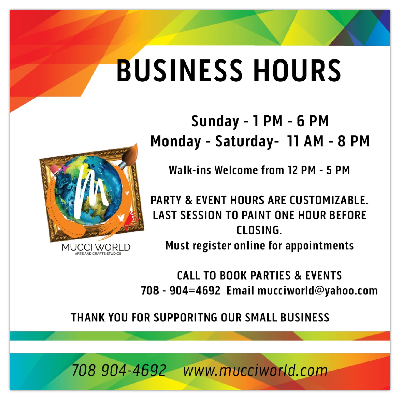 Arts & Crafts Studio by Mucci World - Tinley Park